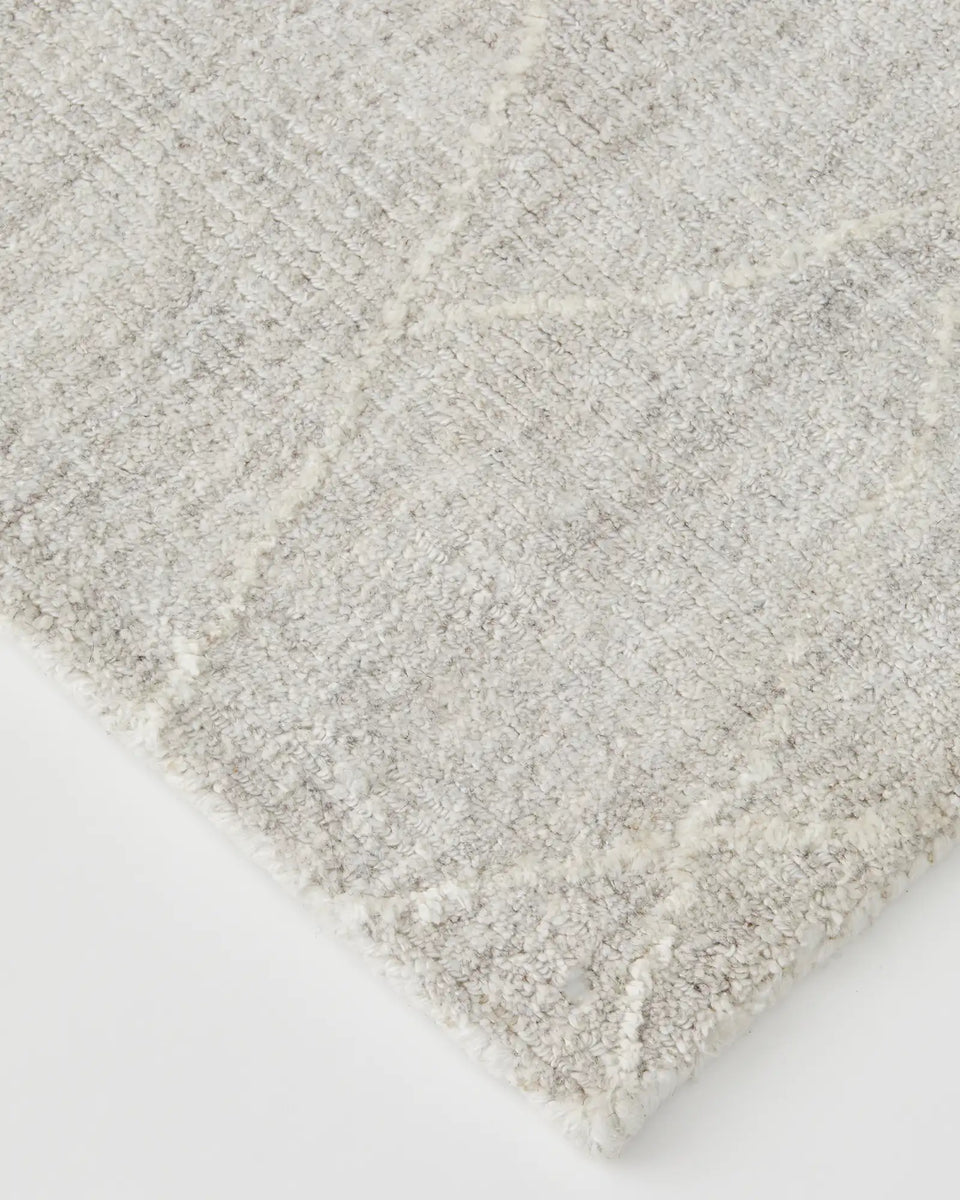 Katari Viscose Floor Rug in Moon by Weave Home – Weave Home New Zealand